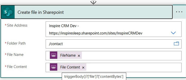 Create A Documents File In Sharepoint Location Using Power Apps